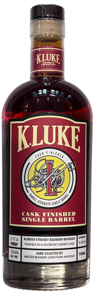 Buy K.LUKE Whiskey Company Barrel Strength Oloroso Finished Bourbon ...